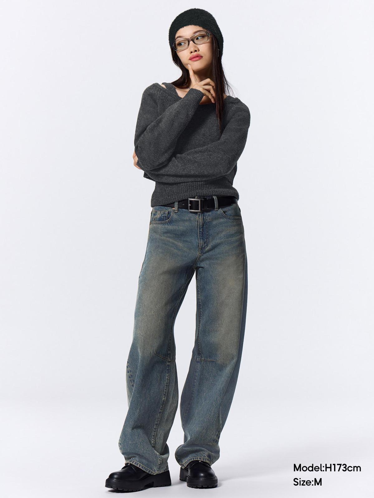 繭形牛仔褲 Barrel Leg Pants．Jeans - GU香港