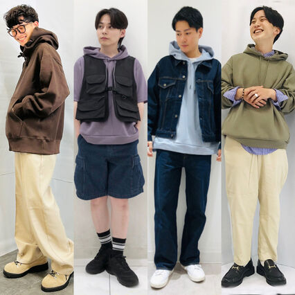 メンズパーカーコーデ40選 おしゃれな着こなしテク＆色別・季節別のコーデ例｜GU TOPICS
