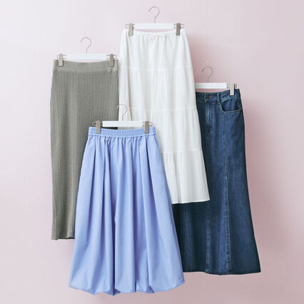 今押さえておきたい！スカートのビッグトレンド4選【2025春】｜GU TOPICS