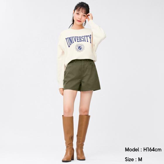 女裝 高腰短褲OSB+EC | UQ 搜尋