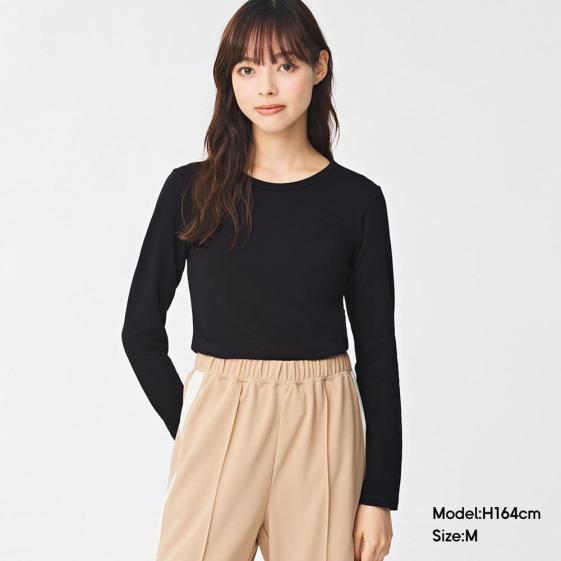 女裝 STYLE-HEAT Extra極暖多機能抗菌防臭防靜電圓領上衣 | UQ 搜尋