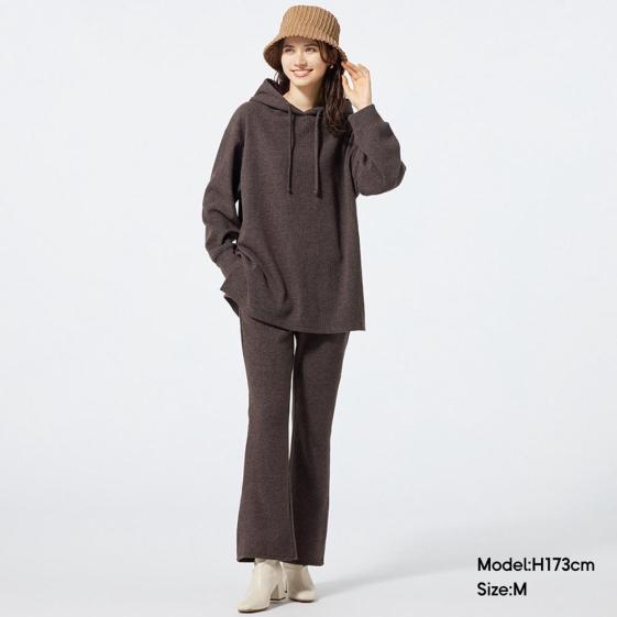 女裝 網路獨家-短刷毛羅紋喇叭褲RS+E | UNIQLO 比價 | UQ 搜尋