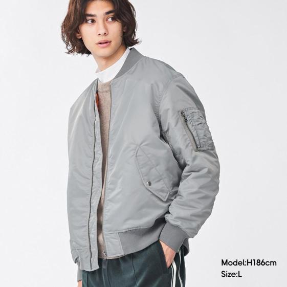 男裝 男女適穿-HEAT PADDED夾層MA-1飛行外套 | UNIQLO 比價 | UQ 搜尋