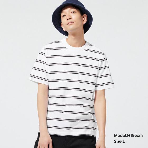 男裝 多條紋圓領T恤(短袖)OSB+EC | UQ 搜尋