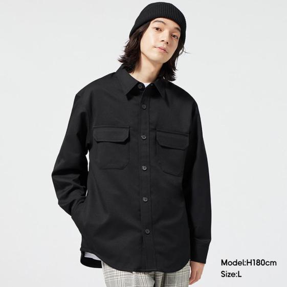 男裝 CPO襯衫(長袖)SW+E | UQ 搜尋