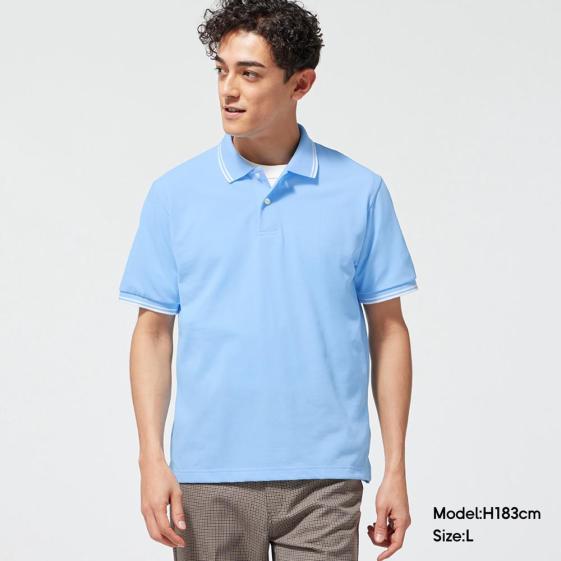 男裝 DRY polo衫(短袖)(線條)+E | UNIQLO 比價 | UQ 搜尋