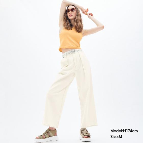 「輕型牛仔寬褲(褲長標準69～73cm)、舒適尖頭鞋」的穿搭靈感 | GU