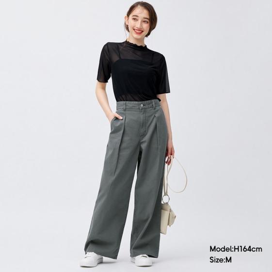 女裝 輕型牛仔寬褲(褲長標準69～73cm) | UQ 搜尋