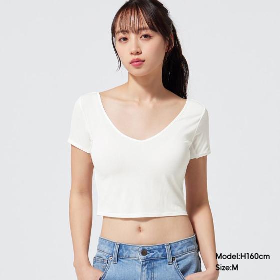 女裝 STYLE-DRY 2WAY領短版T恤 | UNIQLO 比價 | UQ 搜尋