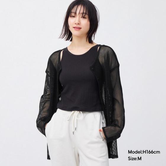 女裝 2WAY網眼編織開襟外套(長袖)YT+E | UQ 搜尋