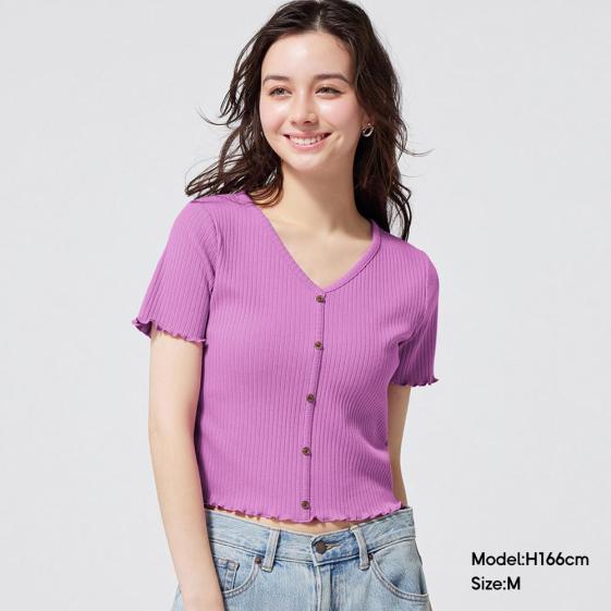 女裝 前鈕扣迷你T恤(短袖)OSB+EC | UQ 搜尋