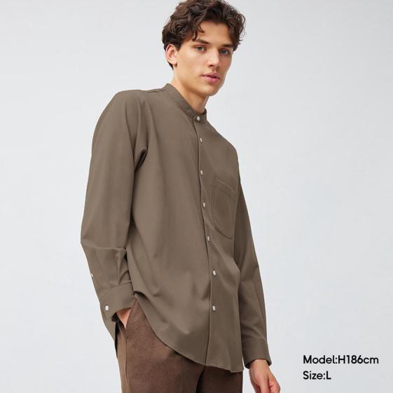 男裝 立領襯衫(長袖)SW | UNIQLO 比價 | UQ 搜尋