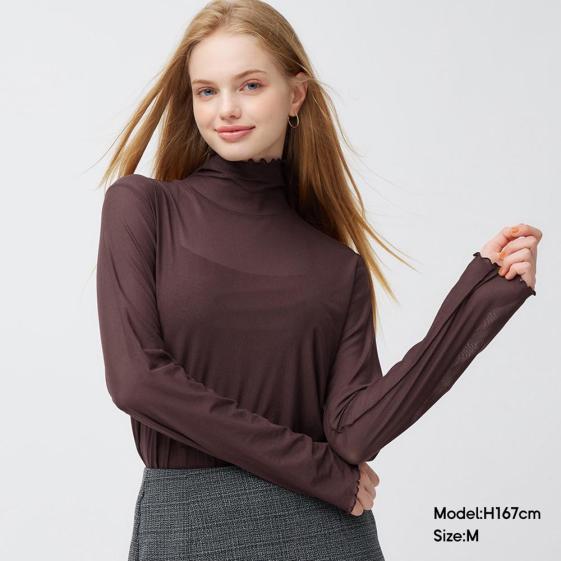 女裝 透膚高領T恤(長袖上衣)OSB+EC | UNIQLO 比價 | UQ 搜尋