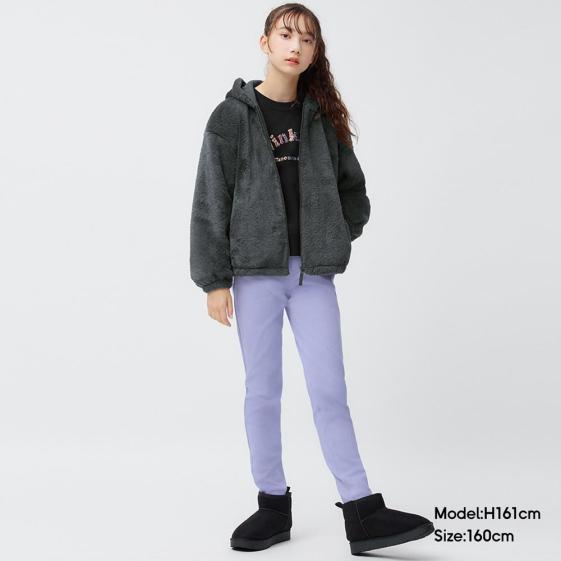 女童 人造毛連帽外套(長袖) | UQ 搜尋