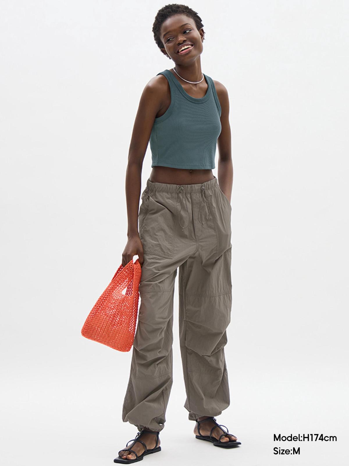 女裝 網路獨家-輕型降落傘褲A+EC(接觸涼感)(褲長稍長:77～79cm) | UQ 搜尋