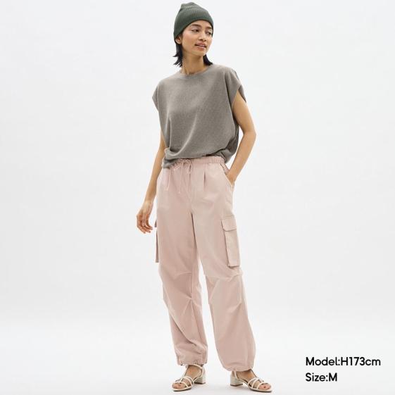 女裝 降落傘工作褲(大口袋設計)(褲長標準:70～74cm) | UQ 搜尋