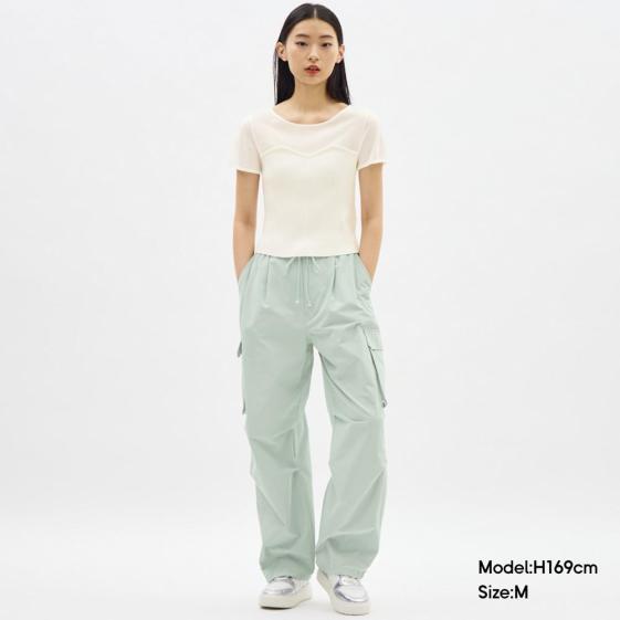 女裝 降落傘工作褲(大口袋設計)(褲長標準:70～74cm) | UQ 搜尋