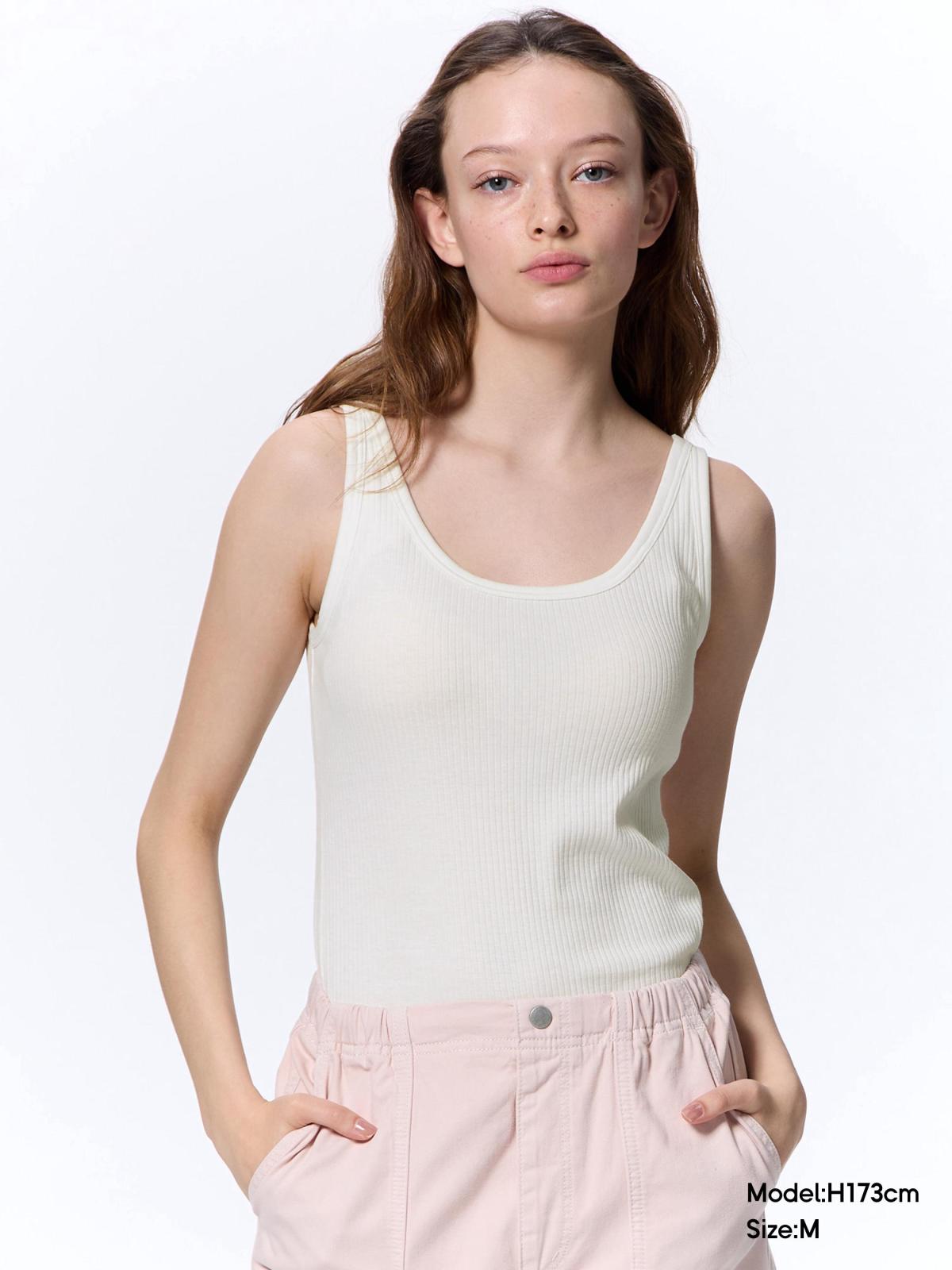 女裝 bra-feel羅紋坦克背心 | UQ 搜尋