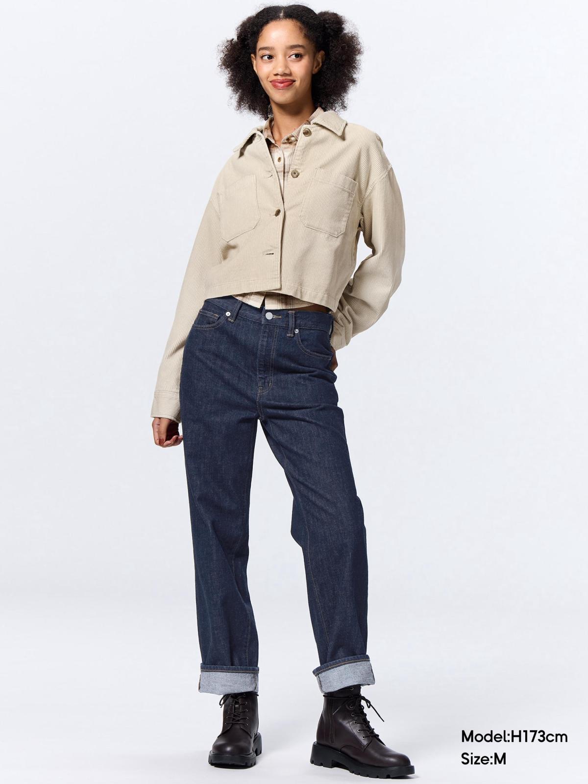 女裝 高腰直筒牛仔褲(褲長標準:70～74cm) | UNIQLO 比價 | UQ 搜尋