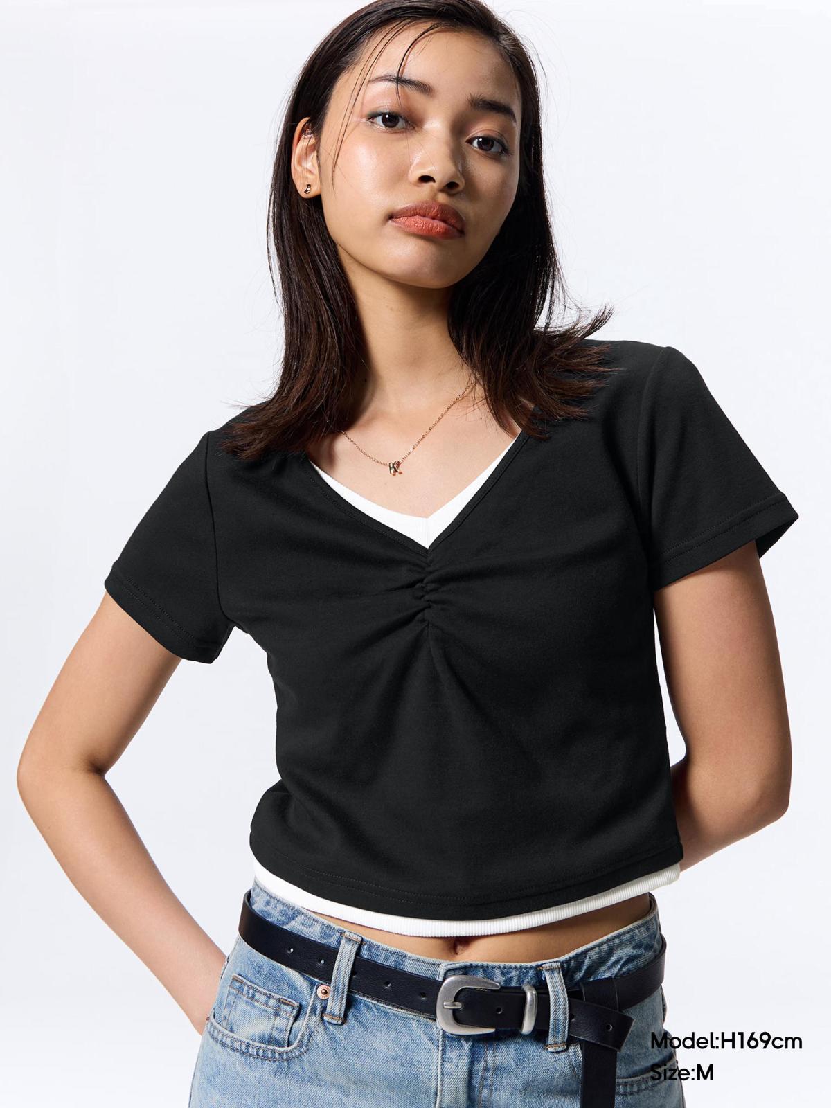 女裝 多層次風T恤OSB+EC | UQ 搜尋