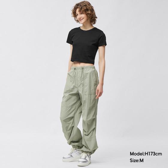 女裝 網路獨家-輕型降落傘褲A+EC(接觸涼感)(褲長稍長:77～79cm) | UQ 搜尋