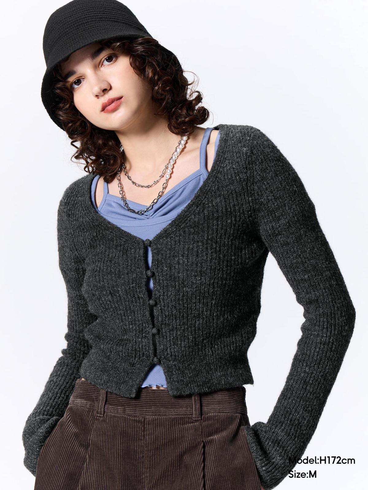 女裝 輕薄絨毛短版開襟外套 | UNIQLO 比價 | UQ 搜尋