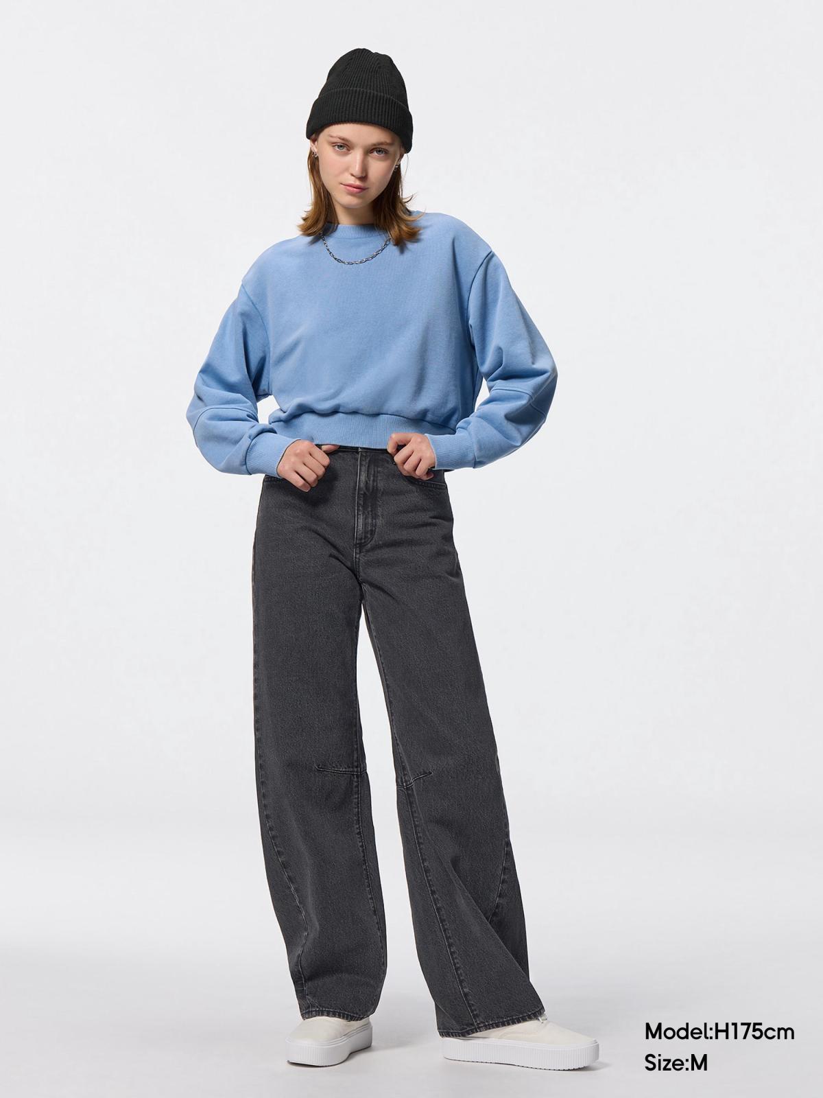 女裝 網路獨家 barrel leg錐形牛仔褲(褲長稍長81cm) | UQ 搜尋