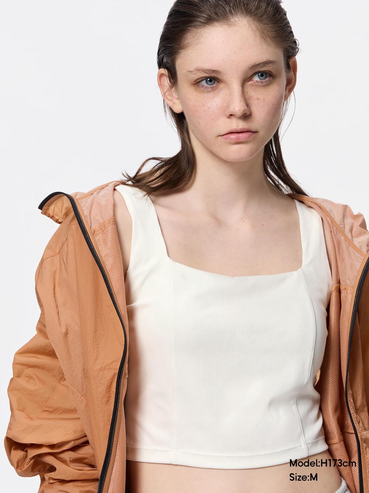 女裝 bra-feel短版方領坦克背心+X | UQ 搜尋