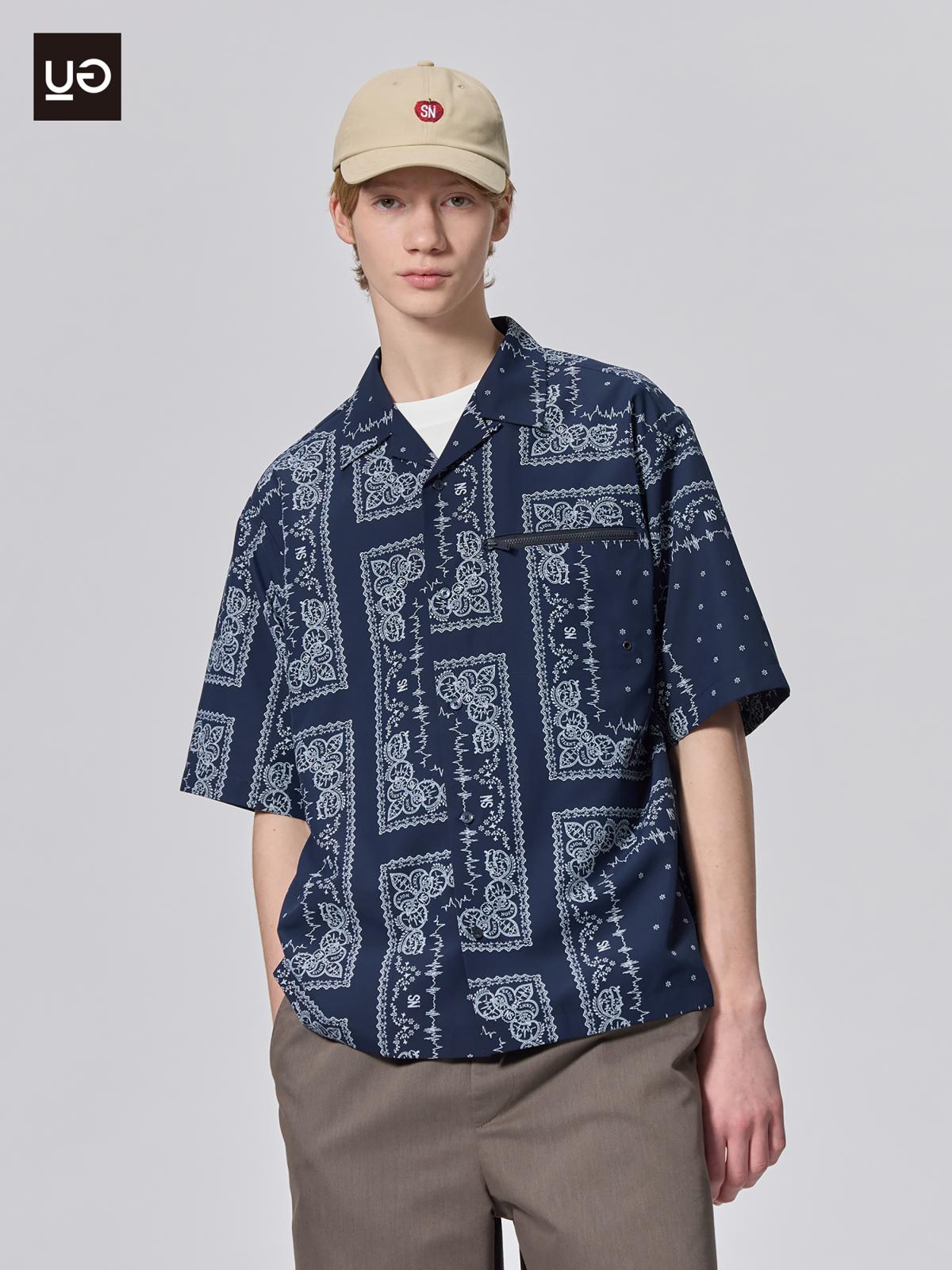 男裝 男女適穿 開領襯衫(5分袖)(圖案)UNDERCOVER | UQ 搜尋