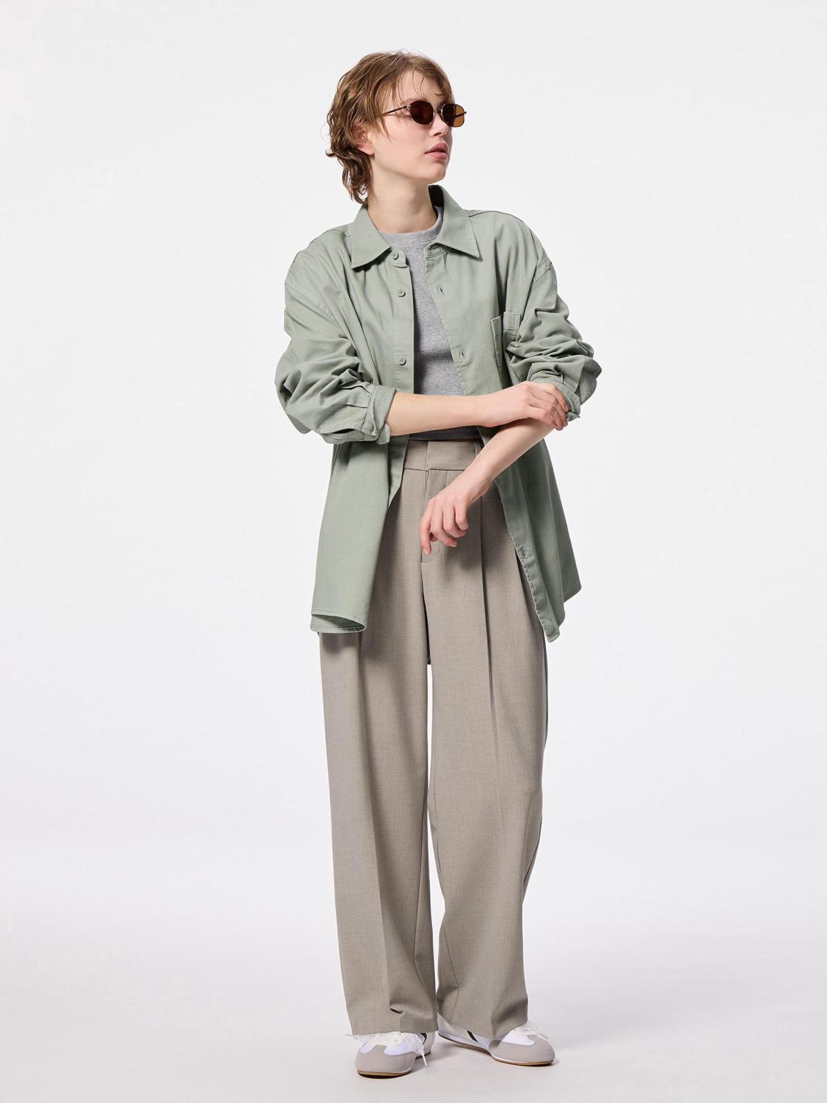 女裝 打褶寬褲(褲長標準70-74cm) | UQ 搜尋