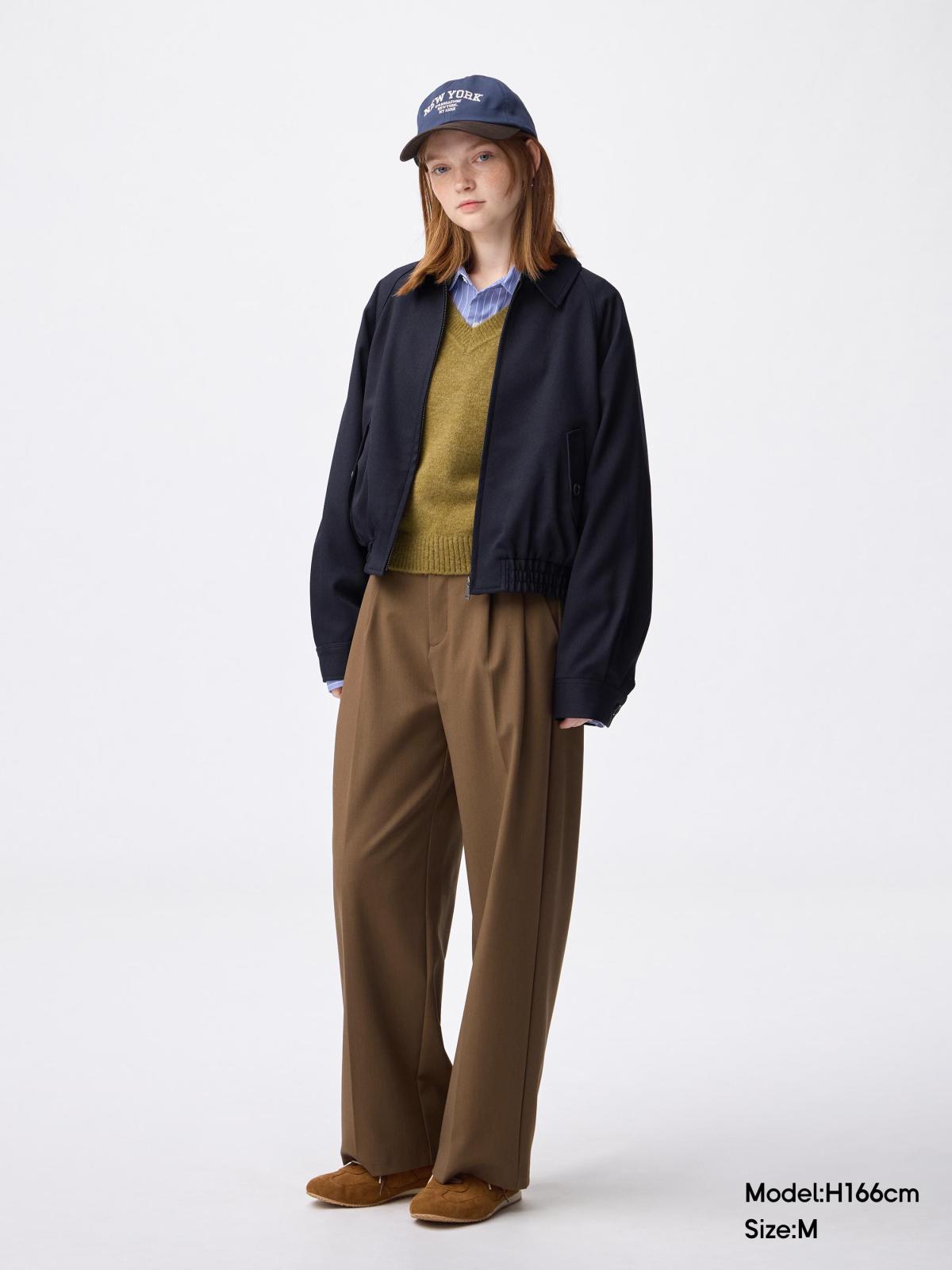 女裝 打褶寬褲(褲長標準70~74cm) | UQ 搜尋