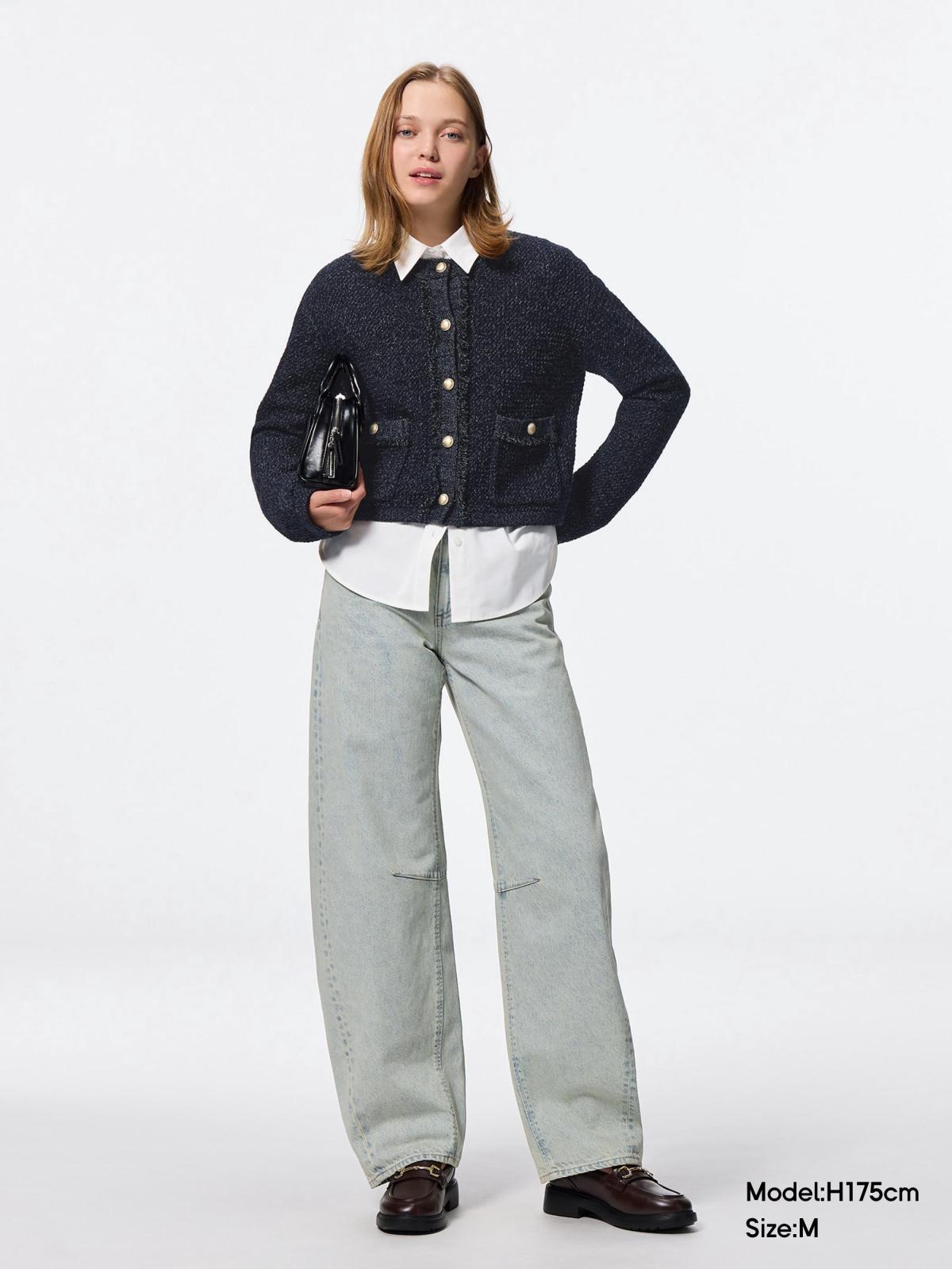 女裝 barrel leg錐形牛仔褲(褲長稍長81cm) | UQ 搜尋