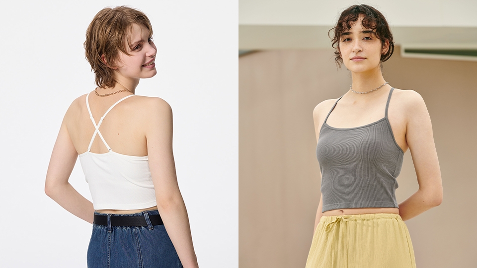 GU Topic-Bra-feel，Bra top是什麼？6大Bra Feel款式推薦，帶你穿搭出時髦味 - GU台灣