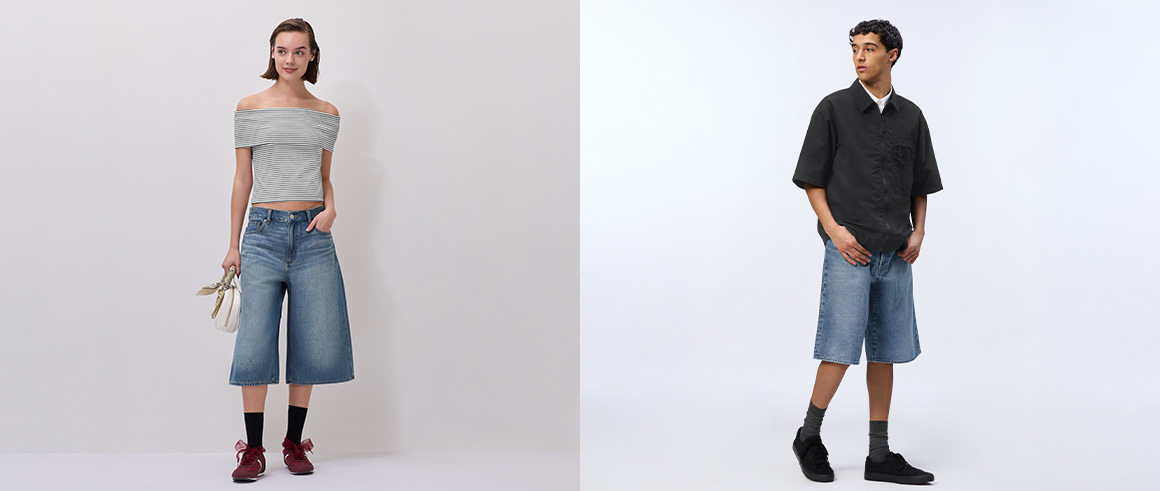 GU Topic - JORTS膝下短褲，jorts穿搭意思完整解析：5大潮流搭配公式，讓你帥出新高度 - GU台灣